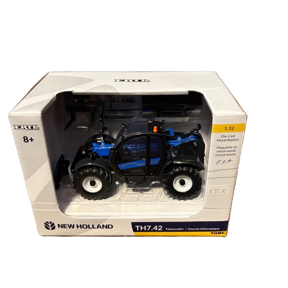 ERTL | Toys | 32 New Holland Blue Th742 Telehandler With Bucket Forks ...